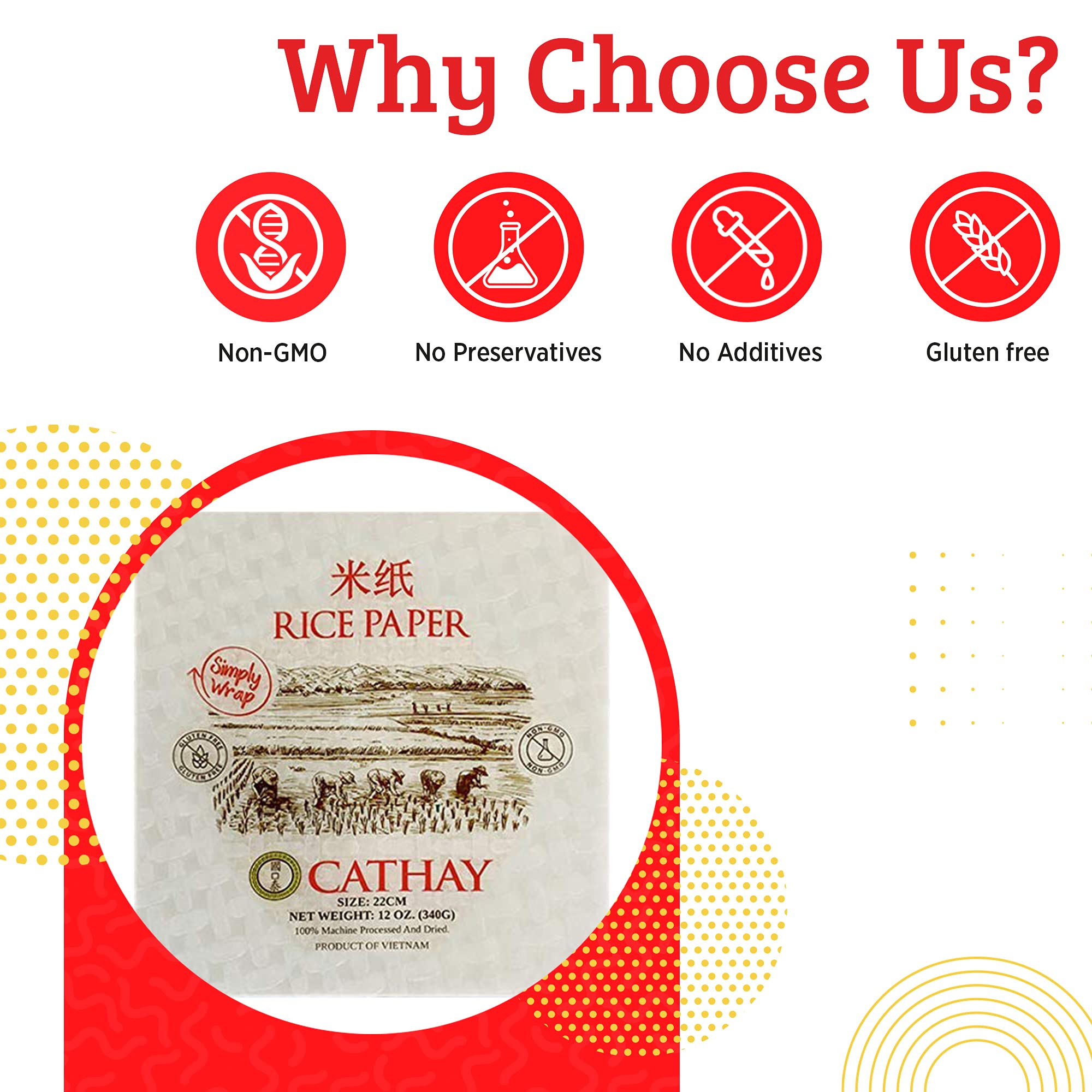 Mua Cathay Fresh Spring Roll Rice Paper Wrappers, Rice Paper Wrappers ...