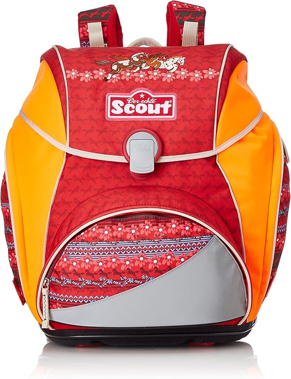 Scout Alpha 3 Freunde Schulranzen-Set, Rot/Orange: Amazon.de: Koffer ...