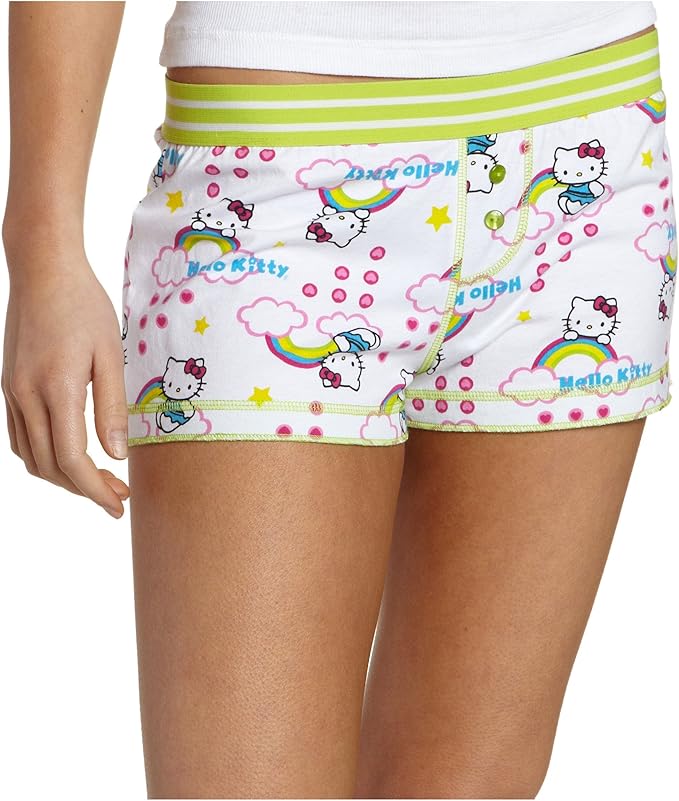 Hello Kitty Junior's All Over Printed Lounge Short: Amazon.co.uk: Clothing