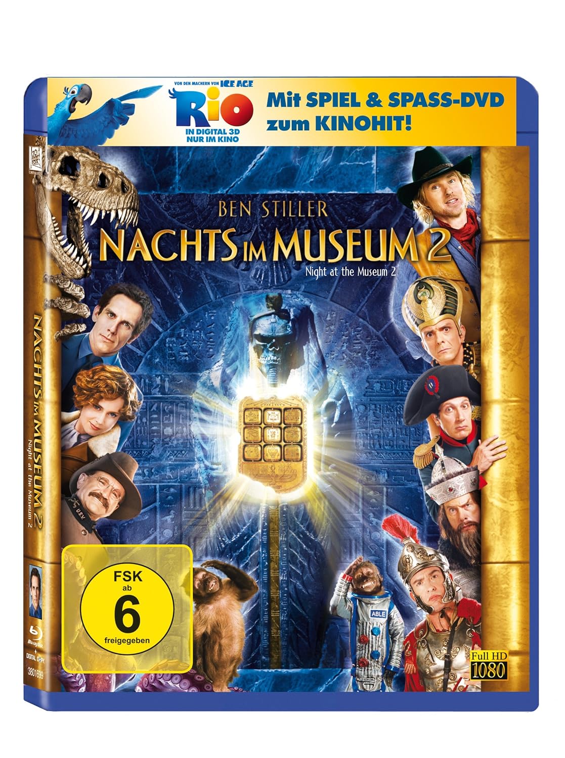 Nachts im Museum 2 (+ Rio Activity Disc) [Blu-ray]: Amazon.de: Amy Adams, Owen Wilson, Ben ...