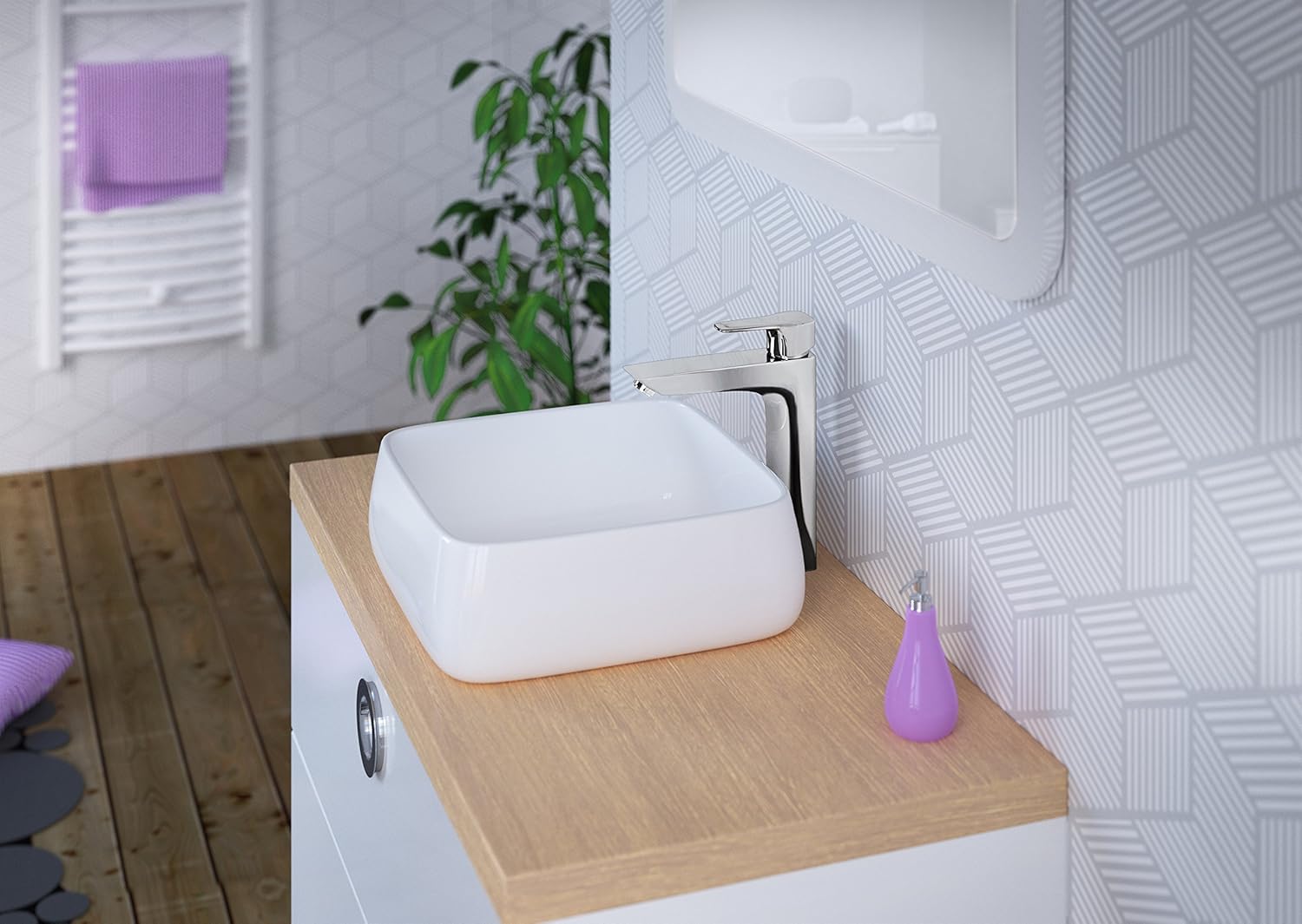 Hansgrohe MySport XL Basin Mixer Tap with High Spout 71112000 – BigaMart