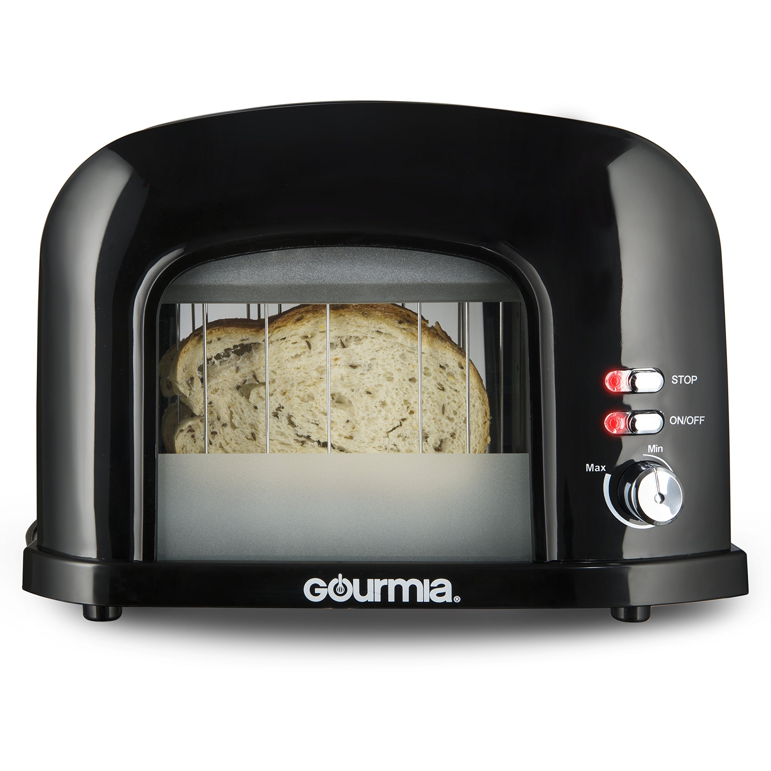 Gourmia GWT230 - 2 Slice Motorized Toaster With See Through Window ...