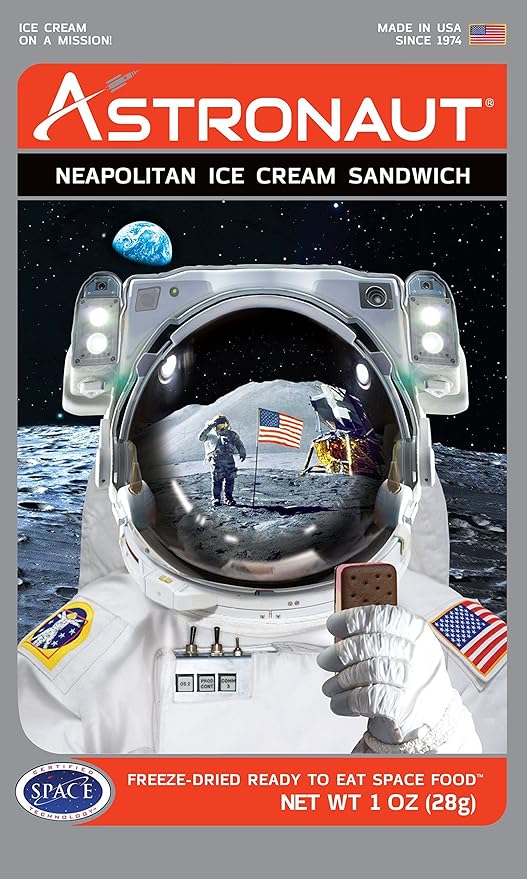 Alimento Espacial Comida Astronauta - Helado Sabor Napolitano: Amazon ...