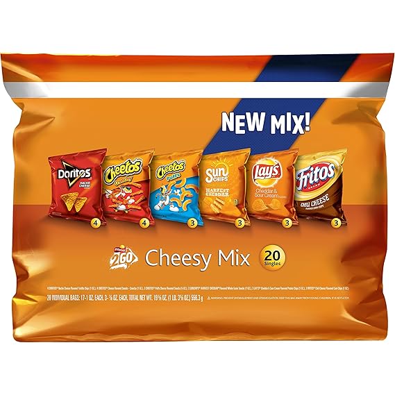 Frito-Lay 2Go Cheesy Mix Snack Variety Pack | Fig App