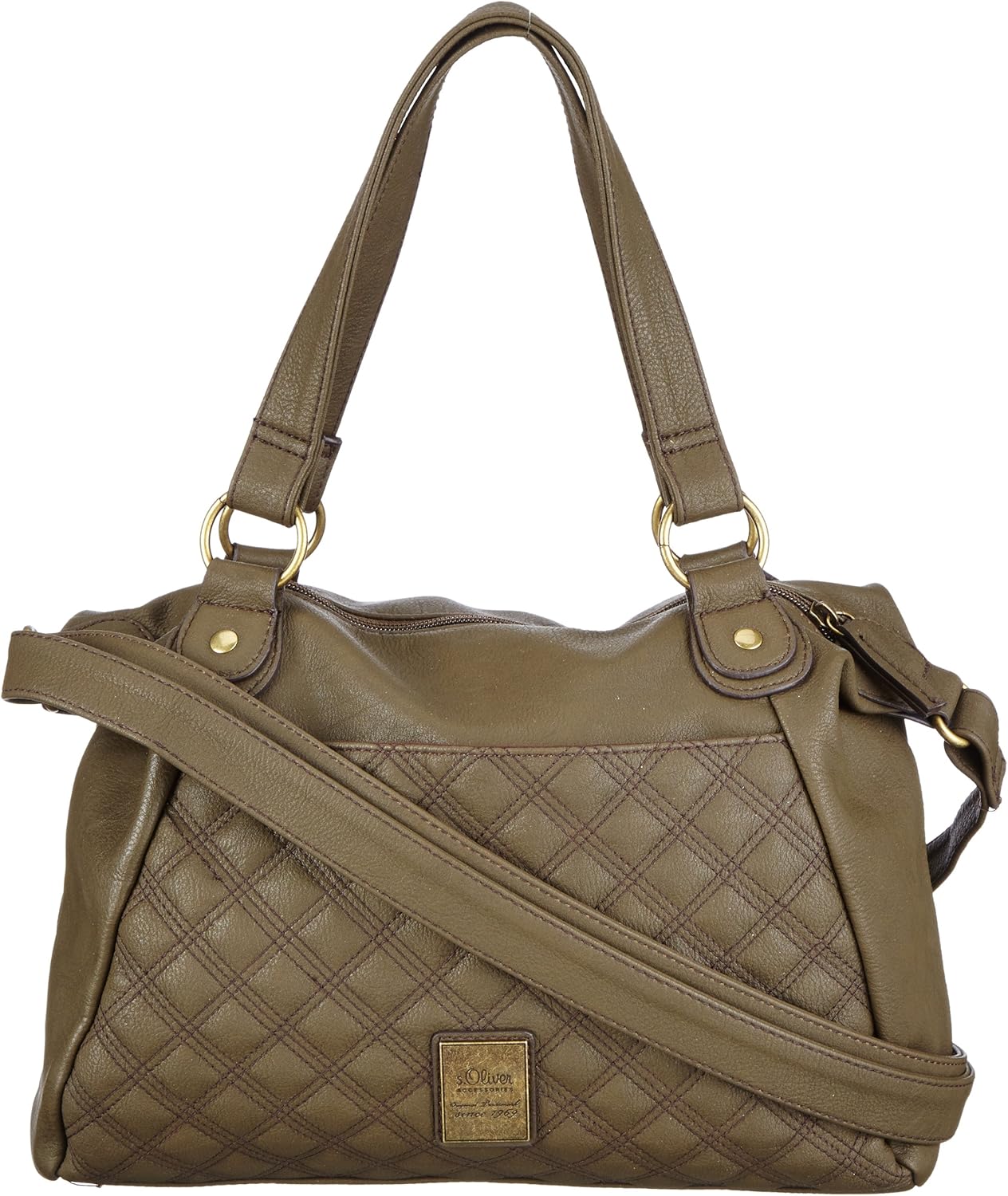 s.Oliver (Bags) Womens Casual Quilted Shopper Green Grün (Grün 7984 ...