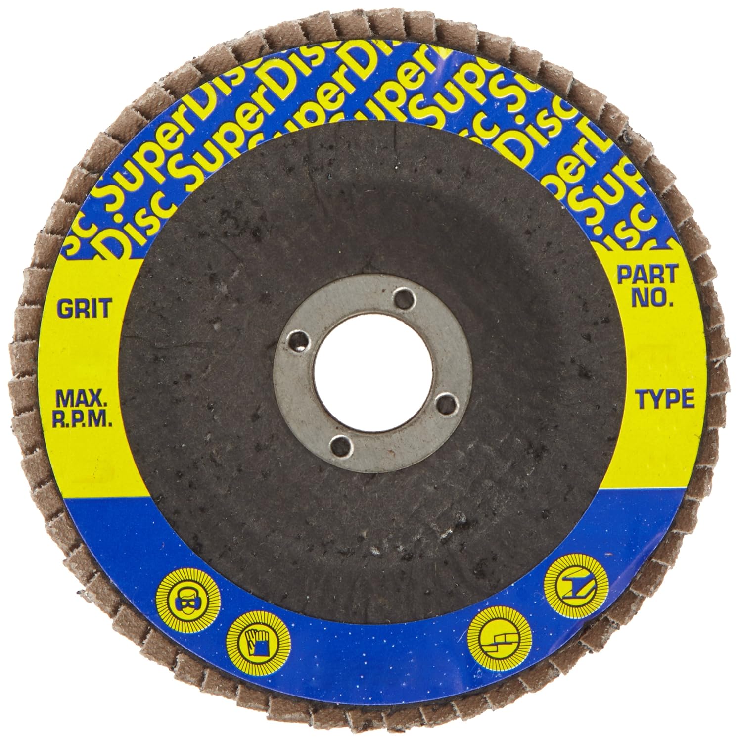 Sundisc 11001 Type 29 Standard Density Abrasive Super Flap Disc, X ...