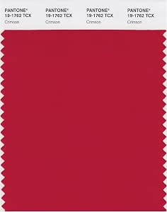 PANTONE Smart 19-1762X Color Swatch Card, Crimson - House Paint ...