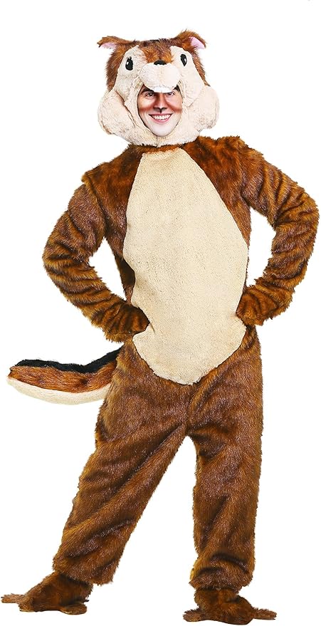 Fun Costumes Chipmunk Adult Fancy dress costume X-Large: Amazon.co.uk ...