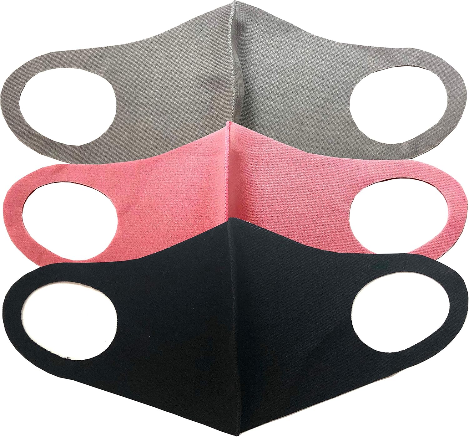 Set of 4 Stretchy Face Cover For Men Women Washable Reusable Matching ...