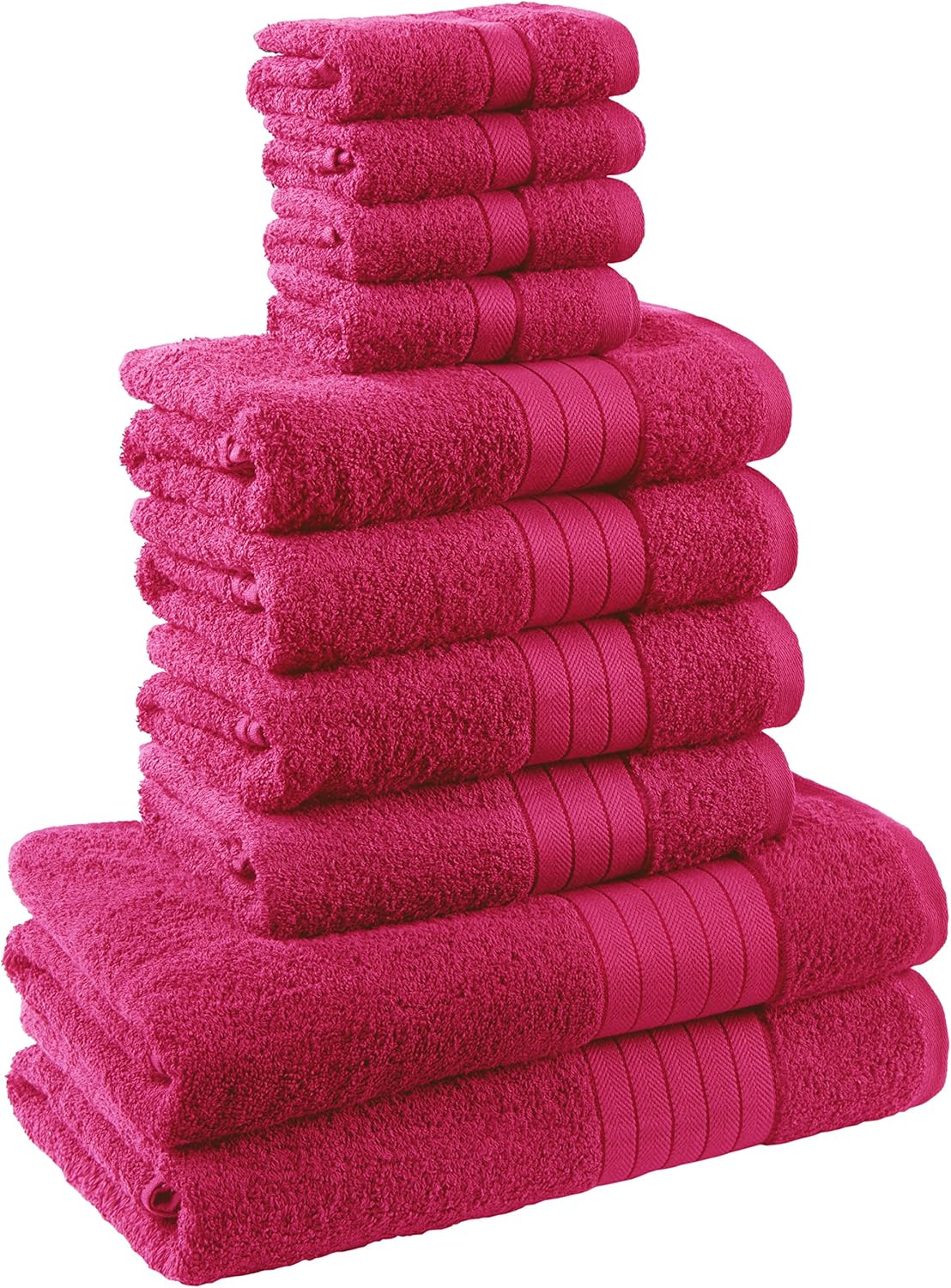 Dreamscene Ensemble cadeau de luxe Serviette de bain Bale, coton, Rose ...