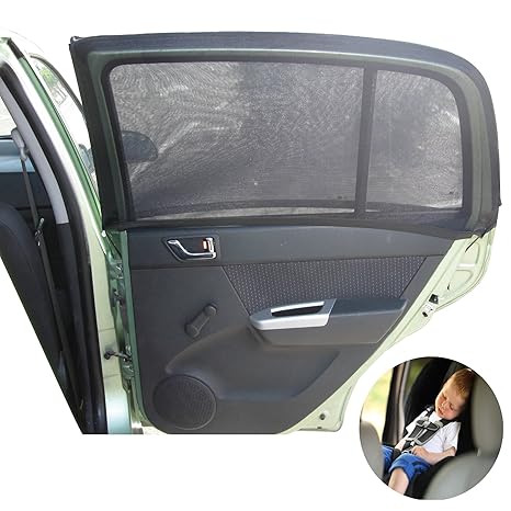 Large Curved Car Window Socks Sox Sunshade Baby/Kids Sun Shades Side ...