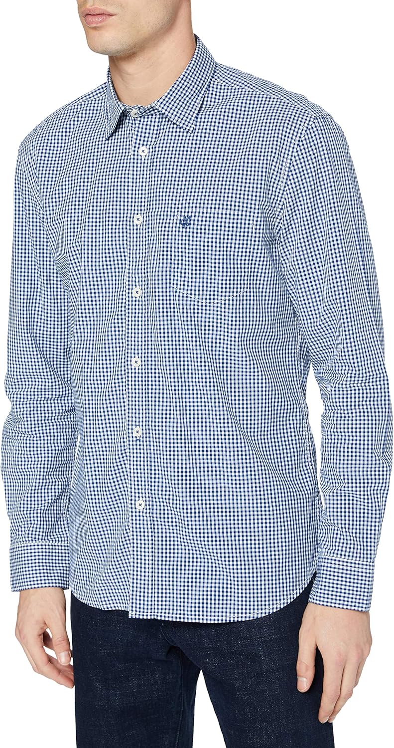 Kent collar,long sleeve,one chest p: Amazon.de: Bekleidung