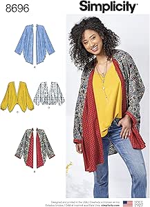 Amazon.com: Simplicity Creative Patterns 8696 A Misses' Kimono with ...