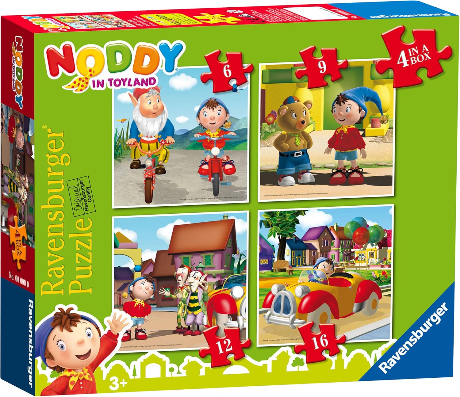 Ravensburger Noddy 4 in a Box Jigsaw Puzzles: Amazon.co.uk: Toys & Games