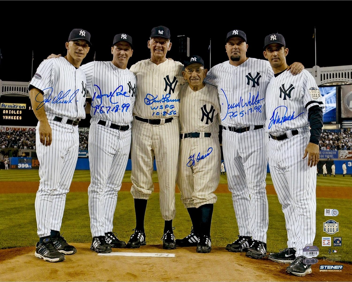 New York Yankees Perfect Game Pitchers & Catchers Autographed 16" x 20 ...