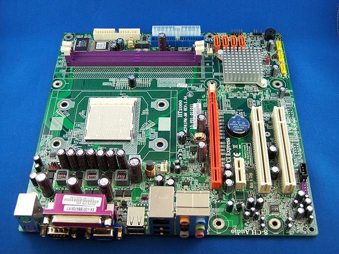 ECS Micro ATX Placa Base HT2000 MCP61PM-AM Rev:1.0A AMD AM2 Socket ...