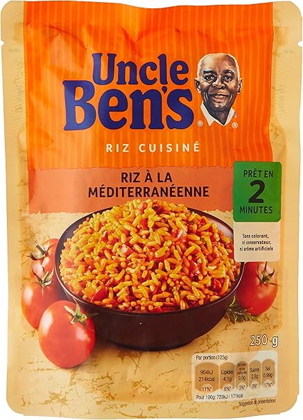 Uncle Ben S Riz Cuisiné Riz à La Méditerranéenne Le Doypack De 250 G