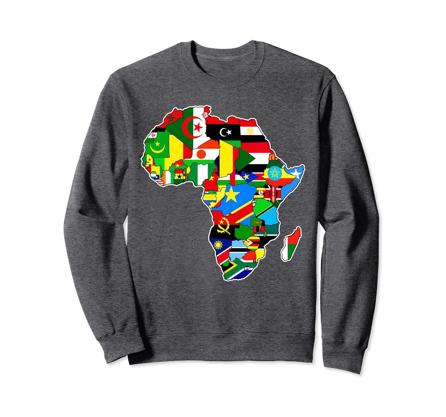 African pride African countries flags Africa map sweatshirt-TH – TEEHELEN