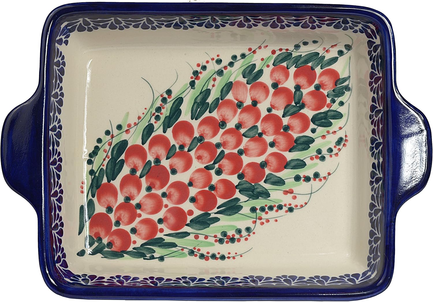 Traditional Polish Pottery, Lasagna Rectangular Casserole Baking Dish ...