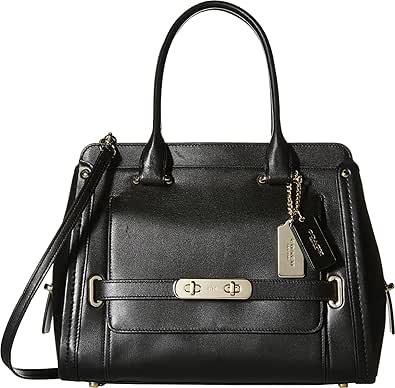 Amazon.com: COACH Women's Swagger City Satchel LI/Black Handbag: Shoes