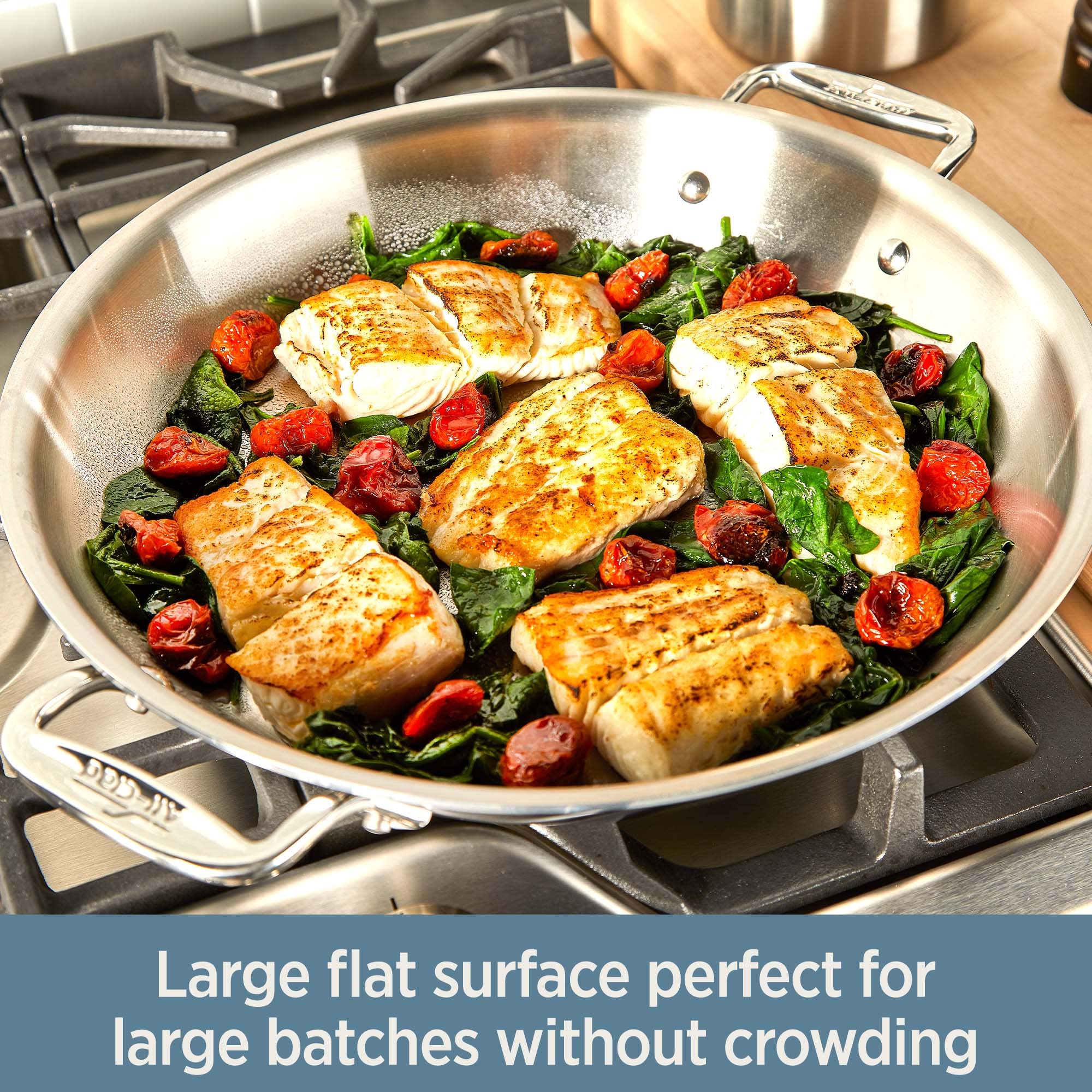 Mua D3 3-Ply Stainless Steel Universal Pan with Lid 3 Quart Induction ...
