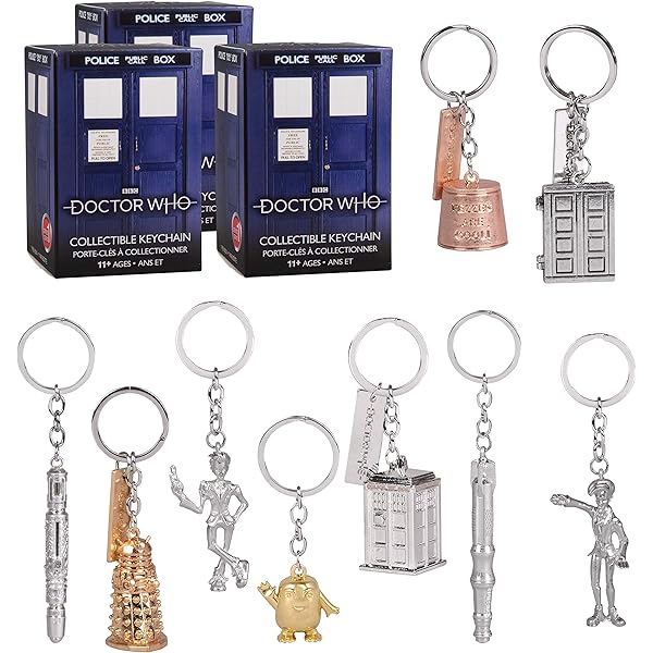 Engraved Quote Keychain Doctor TARDIS Plaque Police Box Key Chain Porte ...