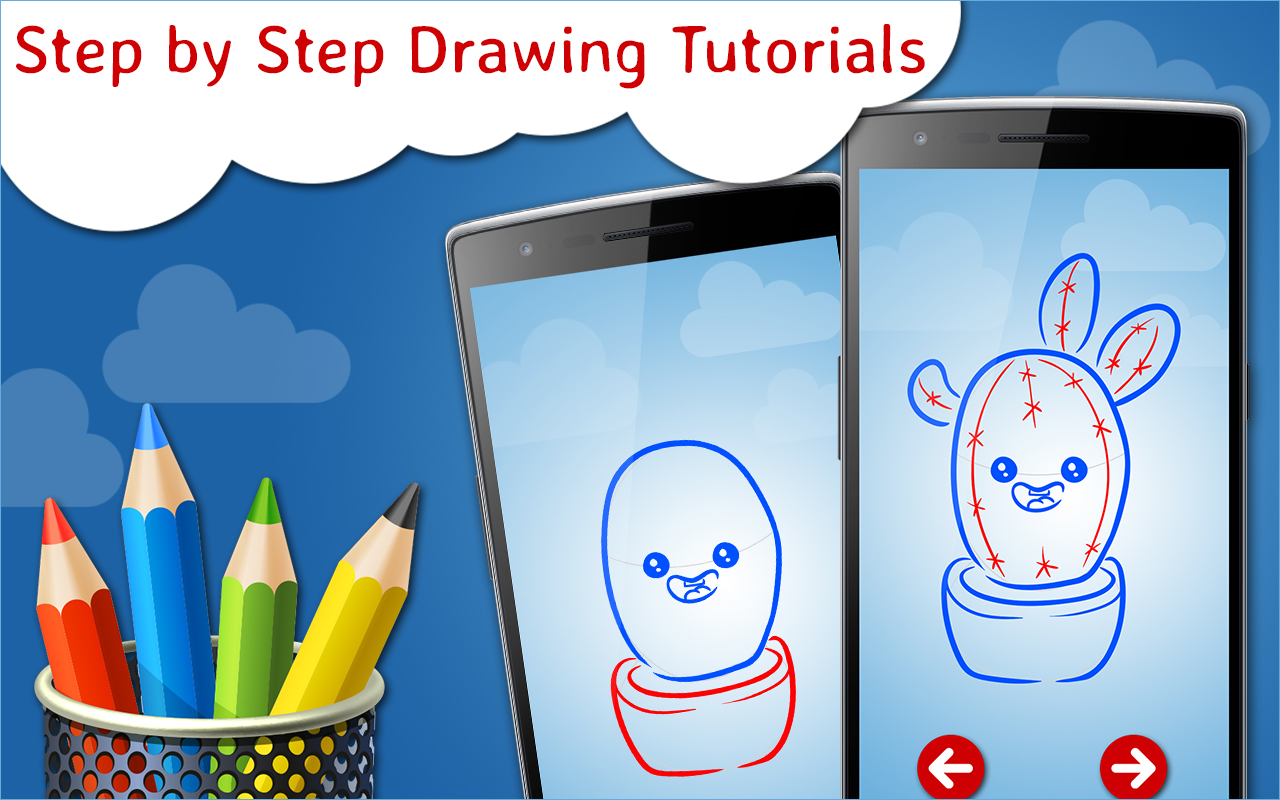 Amazon.com: How to Draw Kawaii step by step Drawing App : Apps & Games