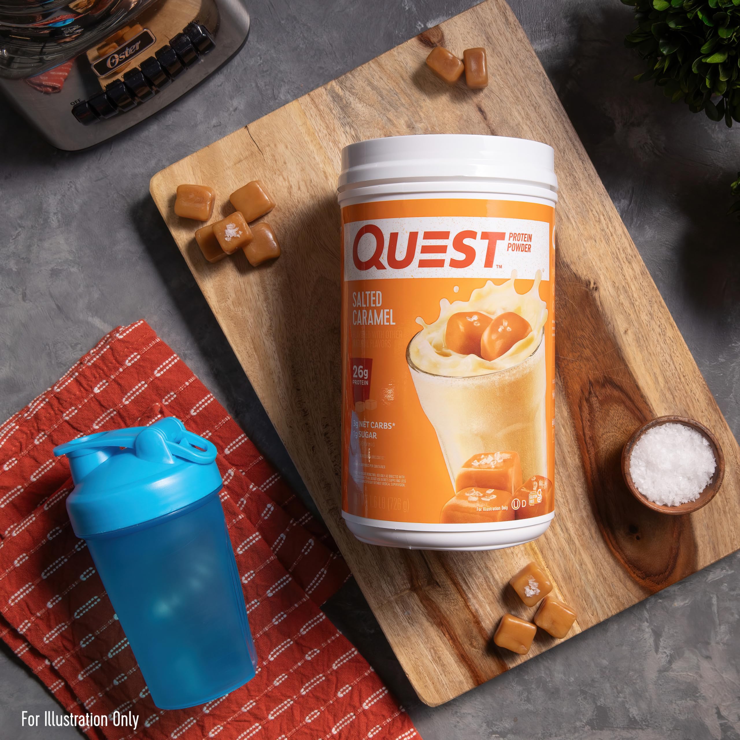 Quest Nutrition Salted Caramel Protein Powder; 26g Protein; 1g Sugar ...