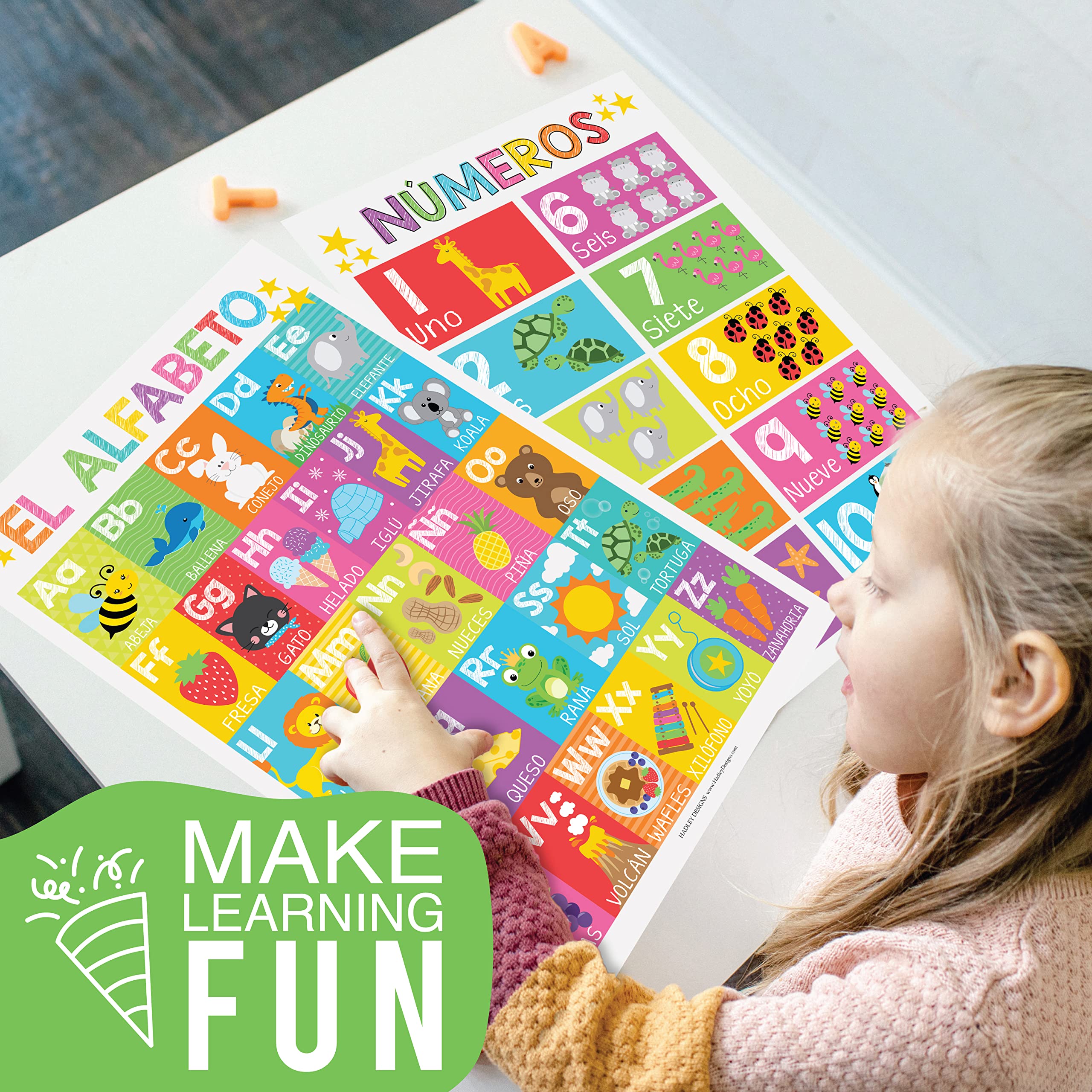 Mua Hadley Designs Spanish Classroom Decorations - 12 Spanish Posters ...