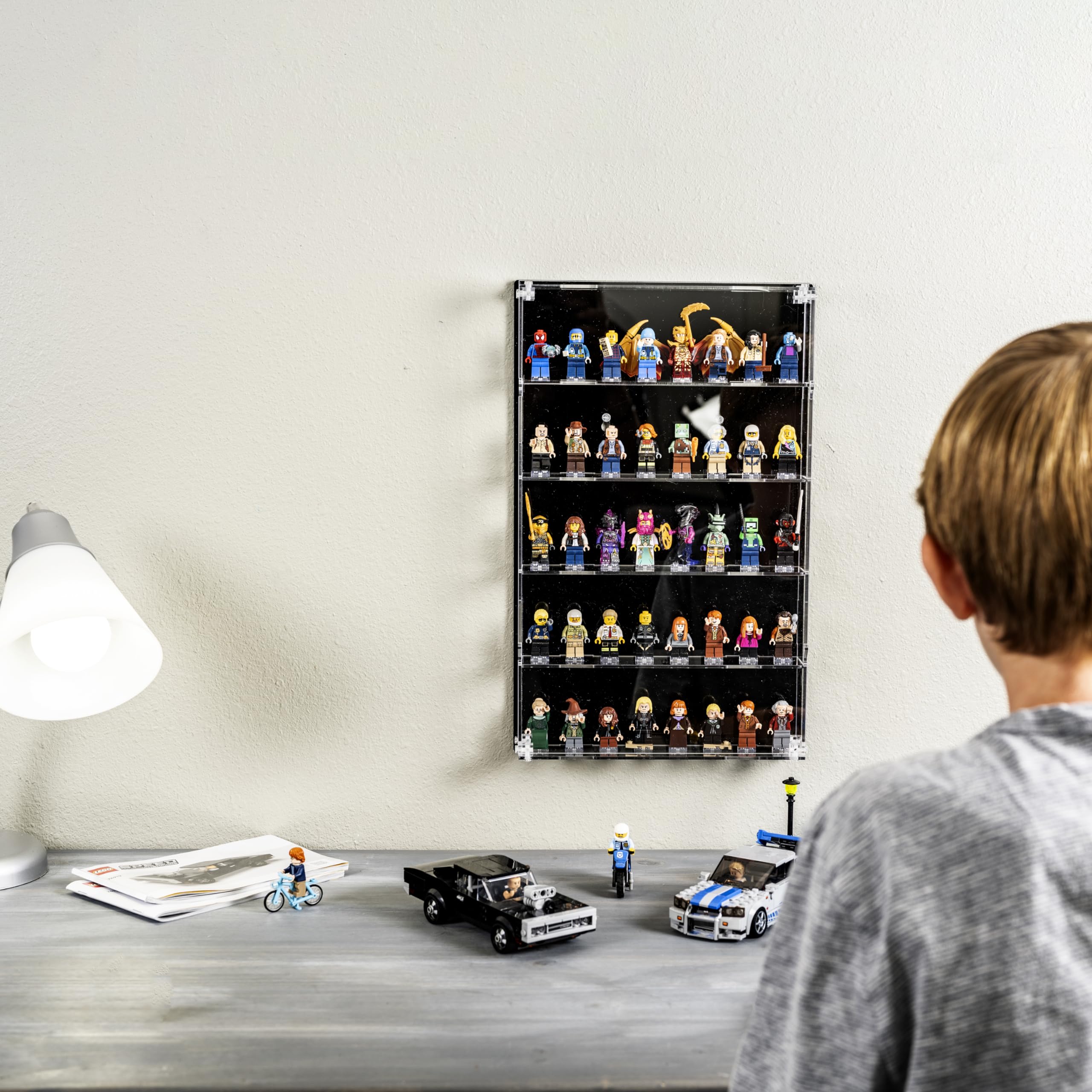 Mua Minifigure Display Case with Shelves for Lego Mini Figures - Clear ...