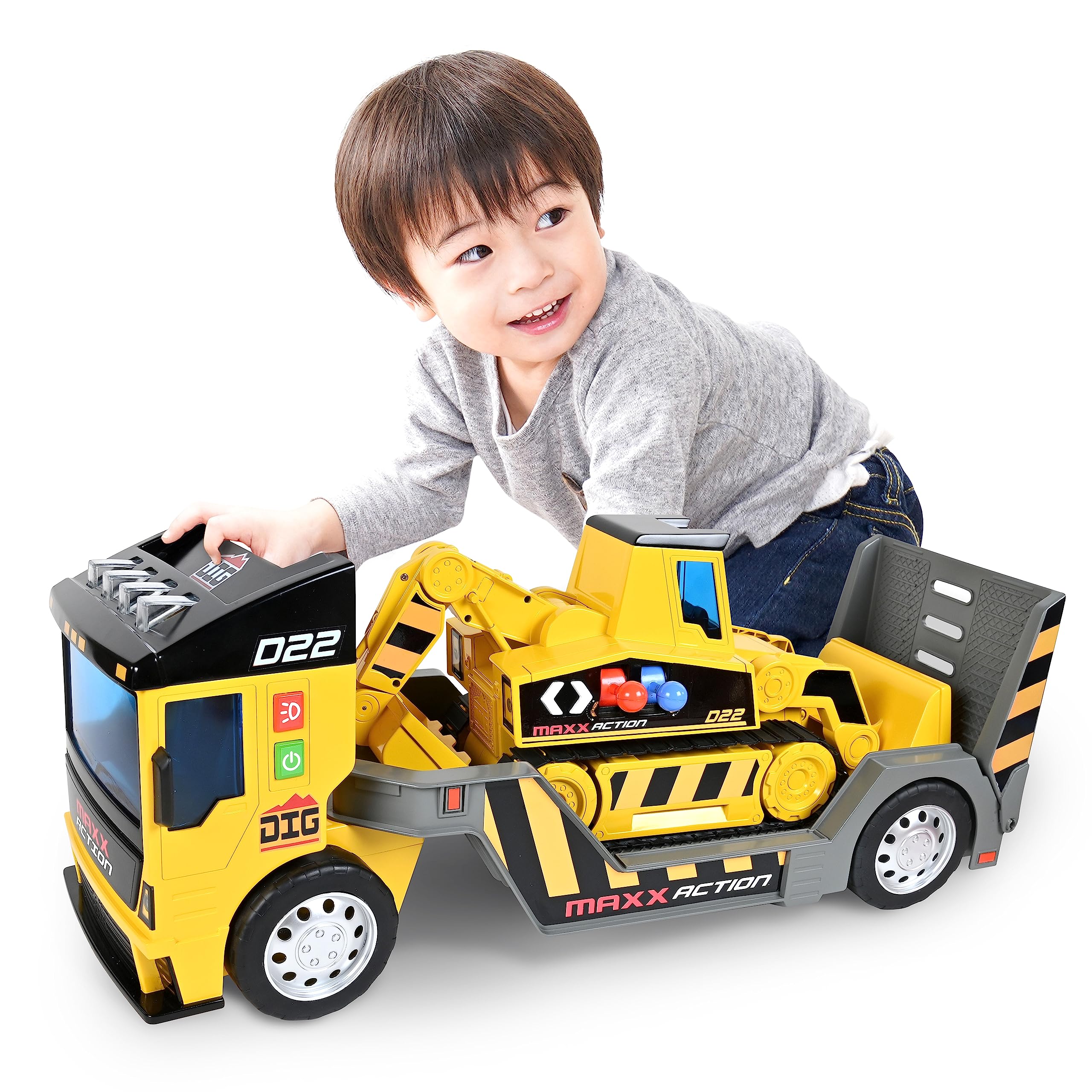 Mua Maxx Action 24’’ 2-N-1 Mega Mover – Large Construction Truck Toy ...