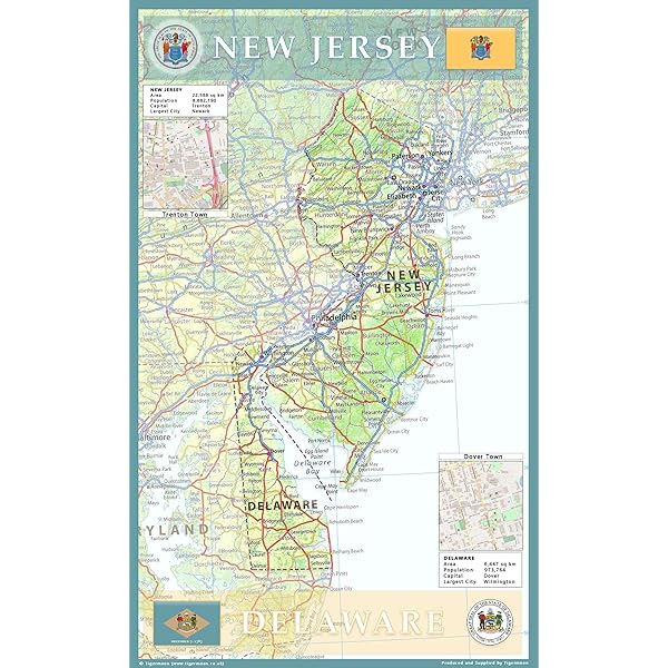 Delaware Zip Code Wall Map Mapscom Amazon.com: ZIP Code Wall Map Of