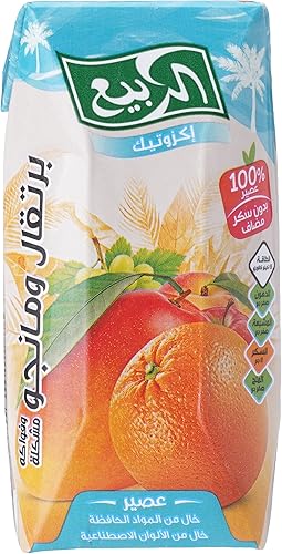 Al Rabie Orange And Mango Cocktail Juice 200 ml, 18 Pack price in Saudi ...