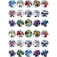 Amazon.com: 30 x Edible Cupcake Toppers – 30x Robot cybertron Themed ...