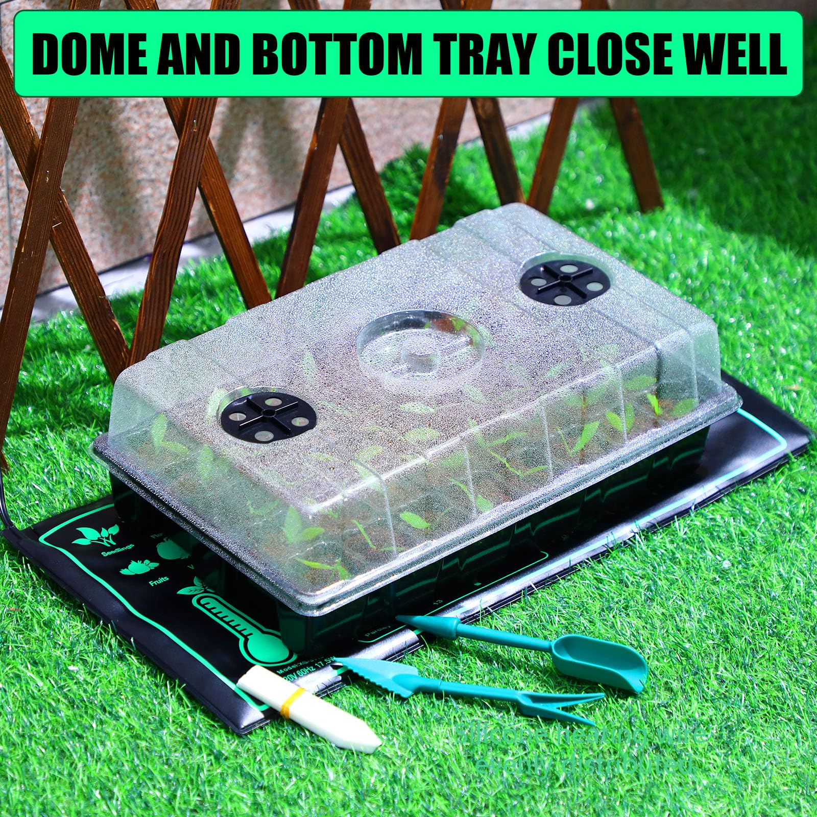 Mua Aurelema 160 Cells Seed Starter Tray with Humidity Domes and 2 Pcs ...