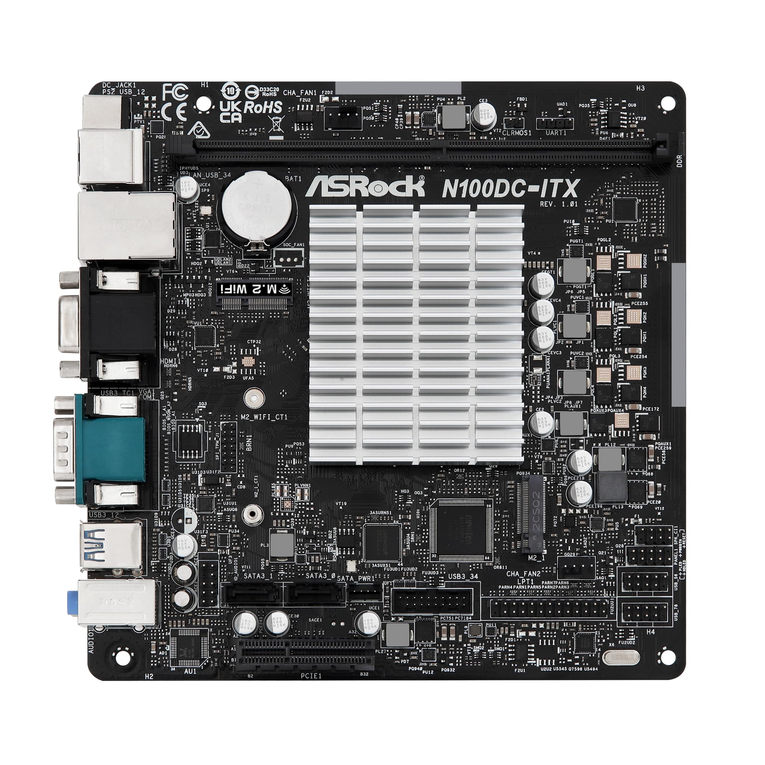 Mua ASRock N100DC-ITX Onboard CPU Fanless Motherboard with Intel CPU ...