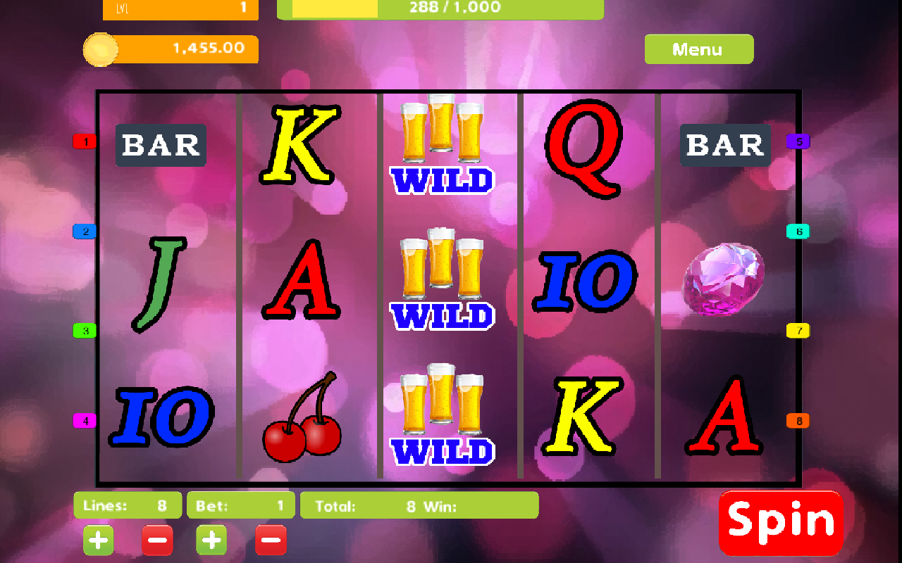 Pink Diamond Gemstone Jackpot Progressive Lucky Vegas Casino Slot ...