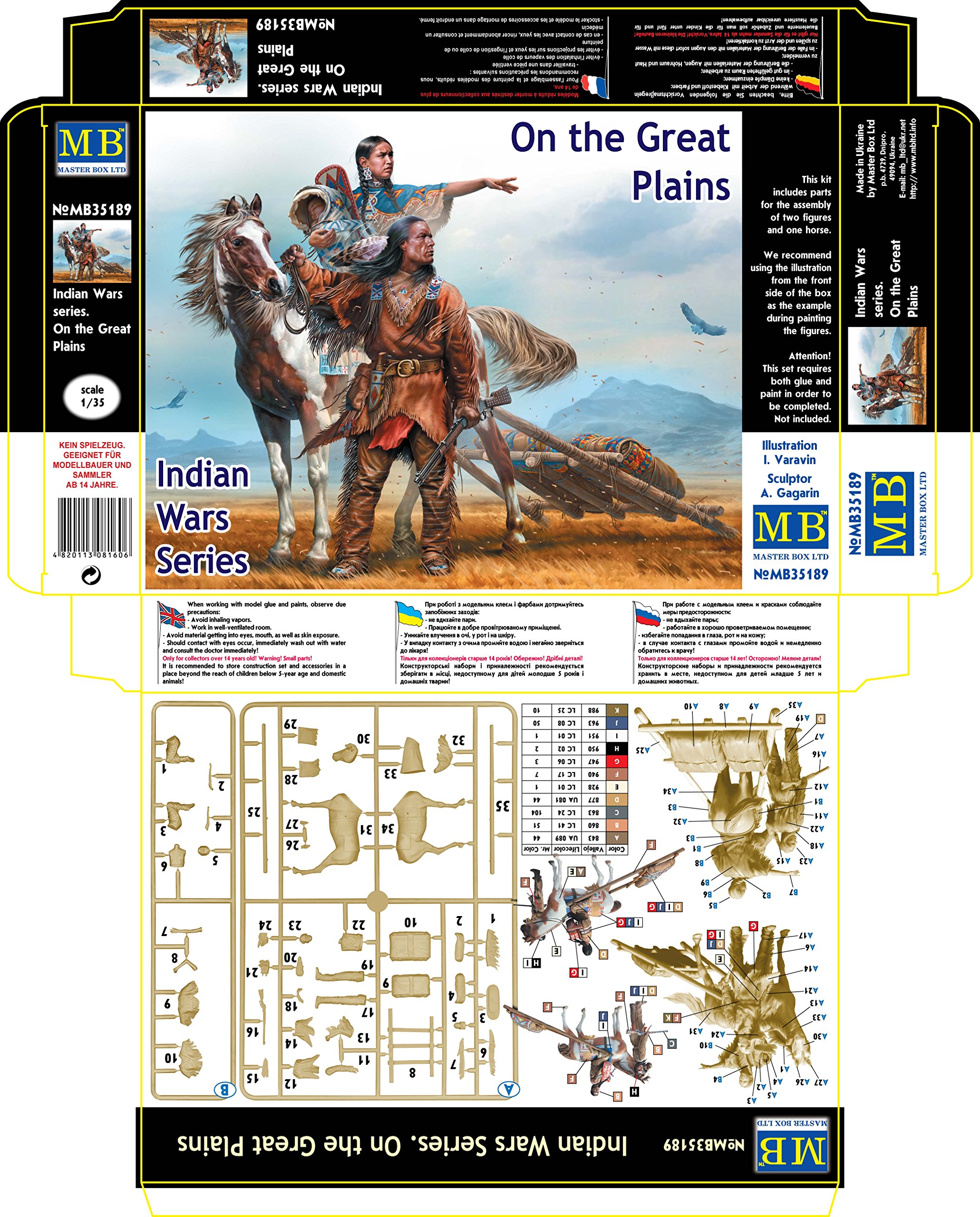 Mua Master Box Plastic Model KIT Indian Wars Series ON The Great Plains ...