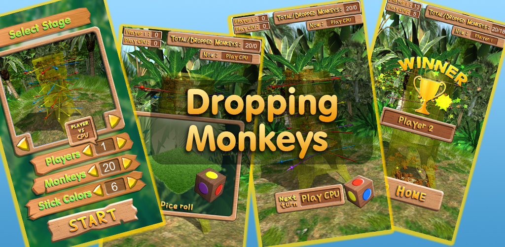 Amazon.com: Dropping Monkeys 3D Board Game : Apps & Games