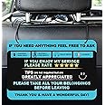 Amazon.com: New 2 Pack Sign for Tips, Rating Taxi Driver Rideshare Tip ...