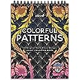 Amazon.com: ColorIt Colorful Patterns Spiral Bound Adult Coloring Book ...