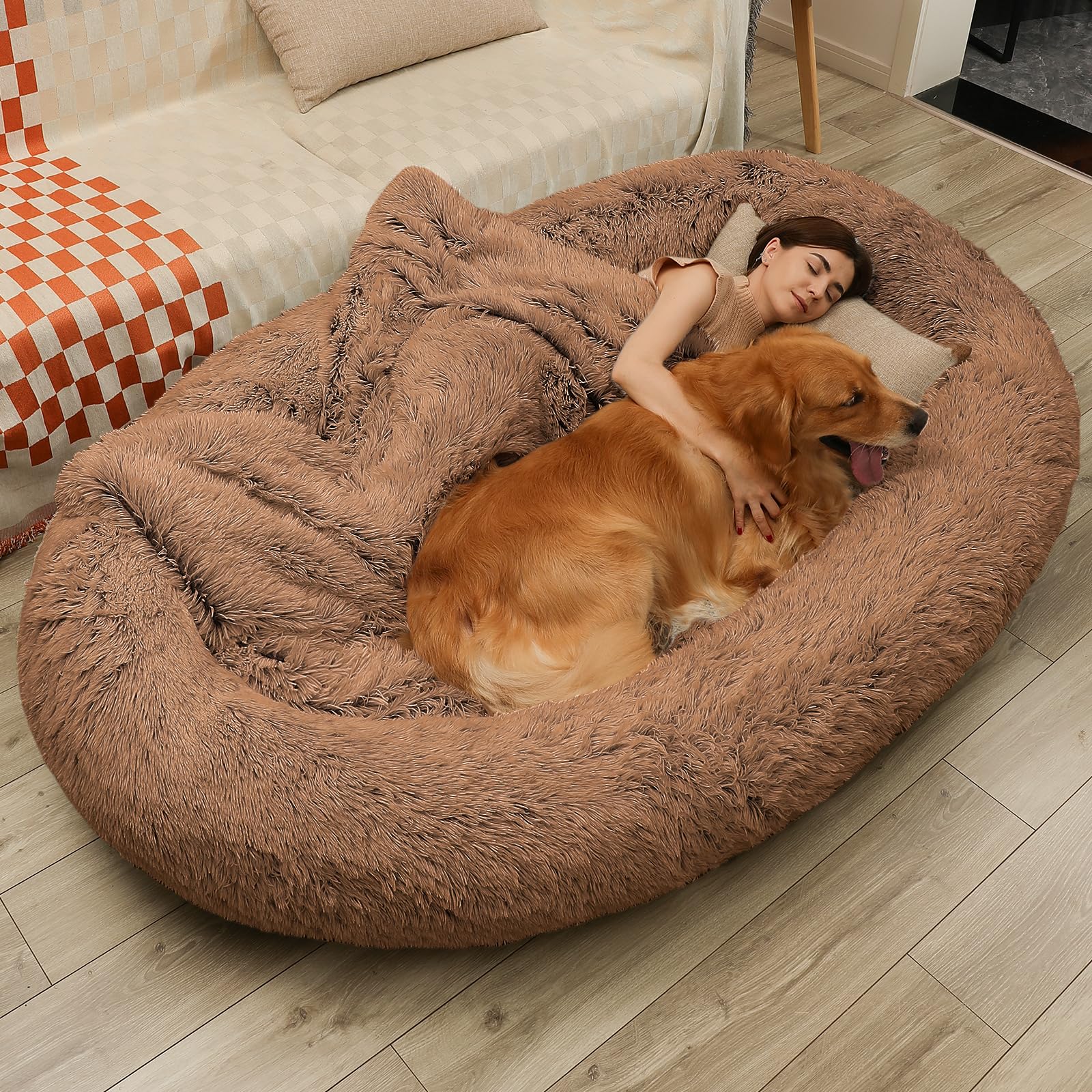 Large Dog Bed 75" L * 50" W * 14" Th Dog Beds for Large Dogs Giant Dog ...