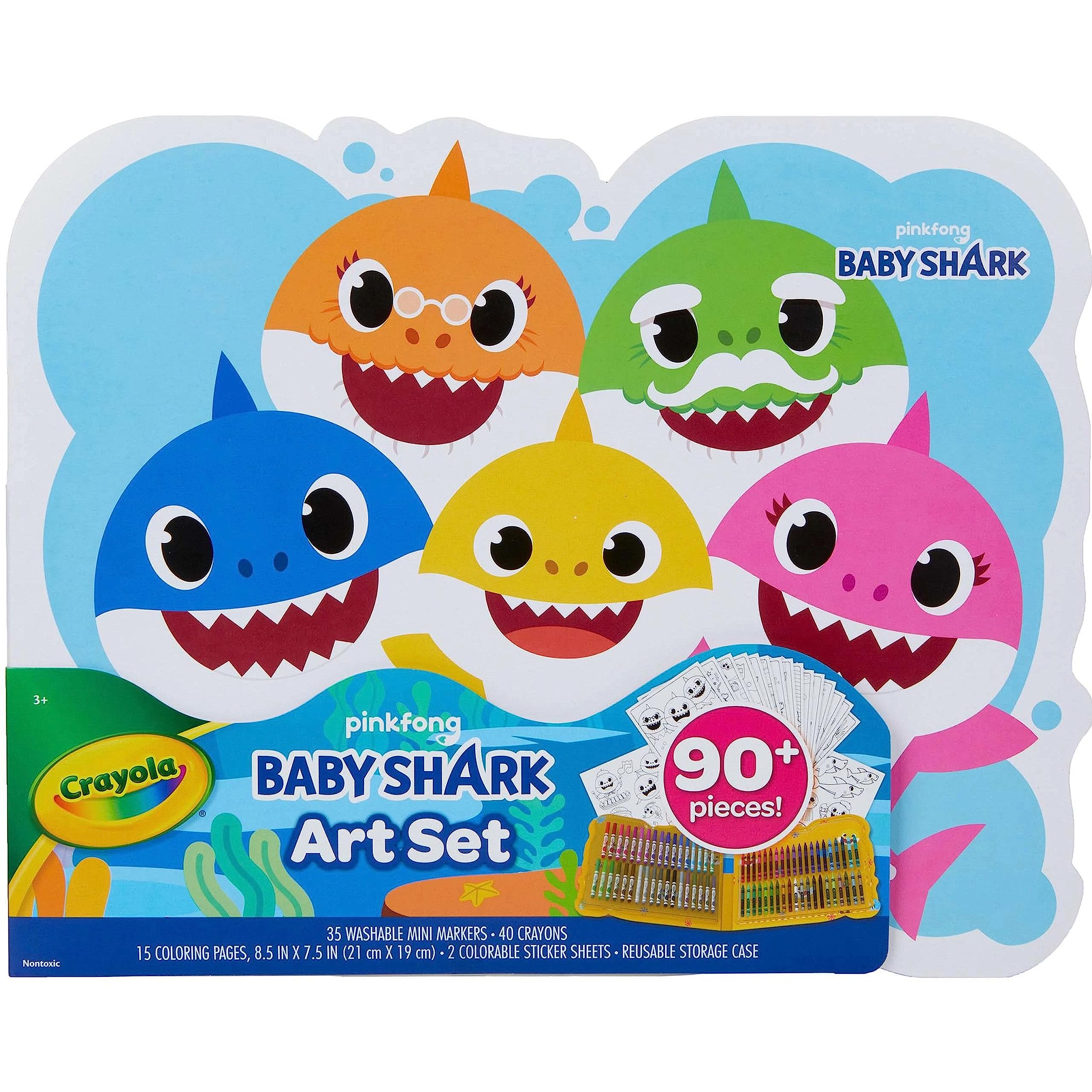 Mua Baby Shark Art Set, 90 Pieces, Gift for Kids, 4, 5, 6, 7 trên ...