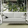 Amazon.com: Live Casual Sonoma Wicker Outdoor Daybed Porch Swing with Included Cushion Set ...