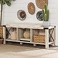 Amazon.com: Walker Edison Sedalia Modern Farmhouse Metal X Entryway ...