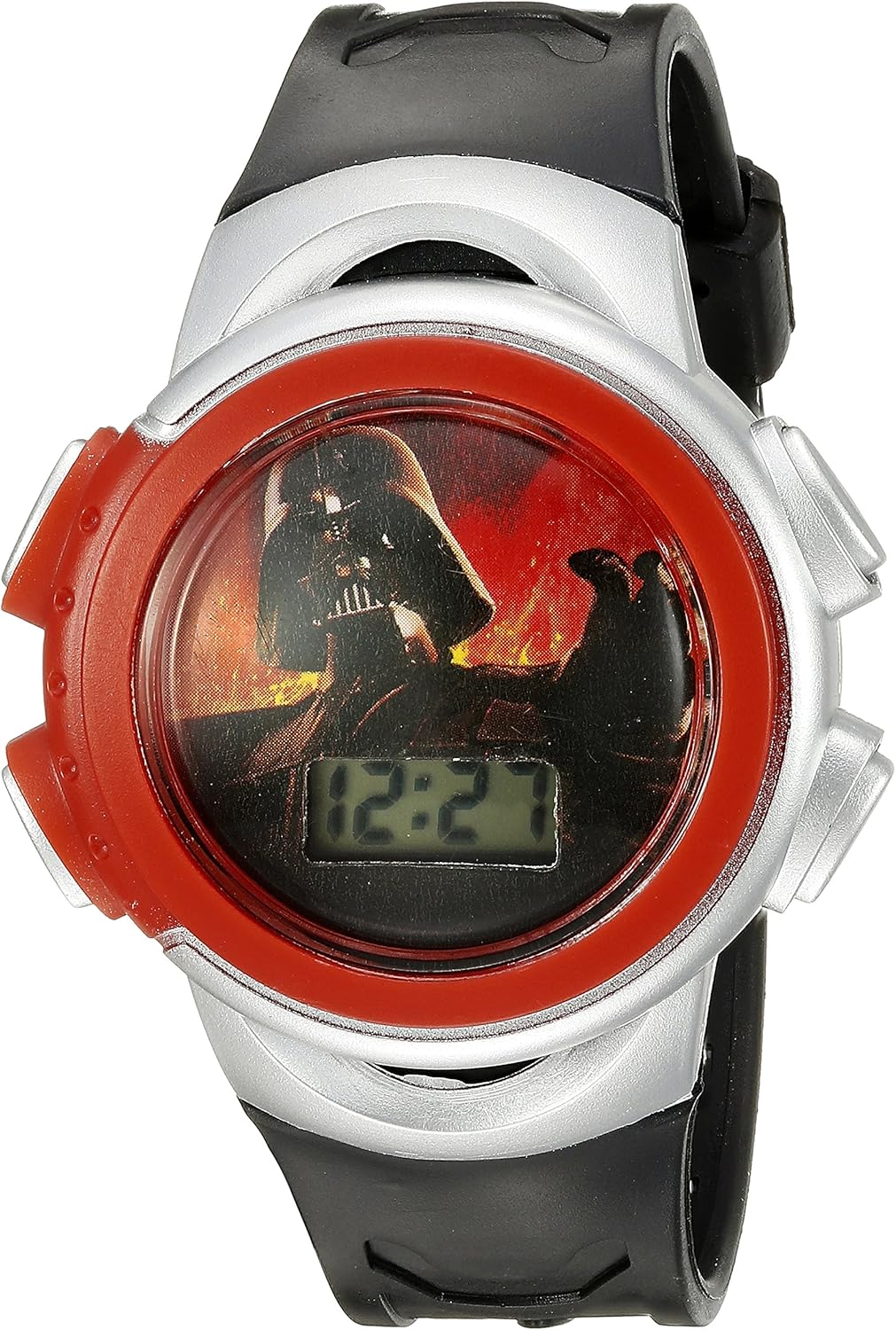 Star Wars Kids' Darth Vader Digital Display Quartz Black Watch: Amazon ...