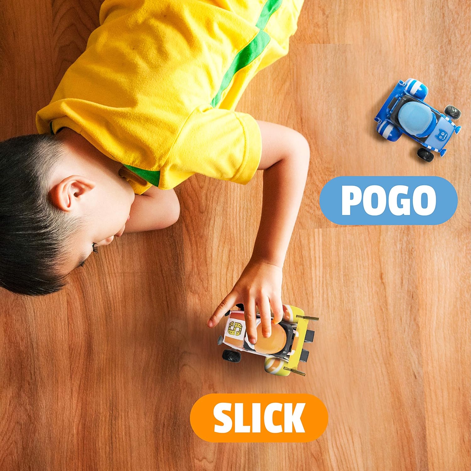 Oddbods Mini Racers Pogo & Slick – Kids Figurine Toy Cars for Boys and ...