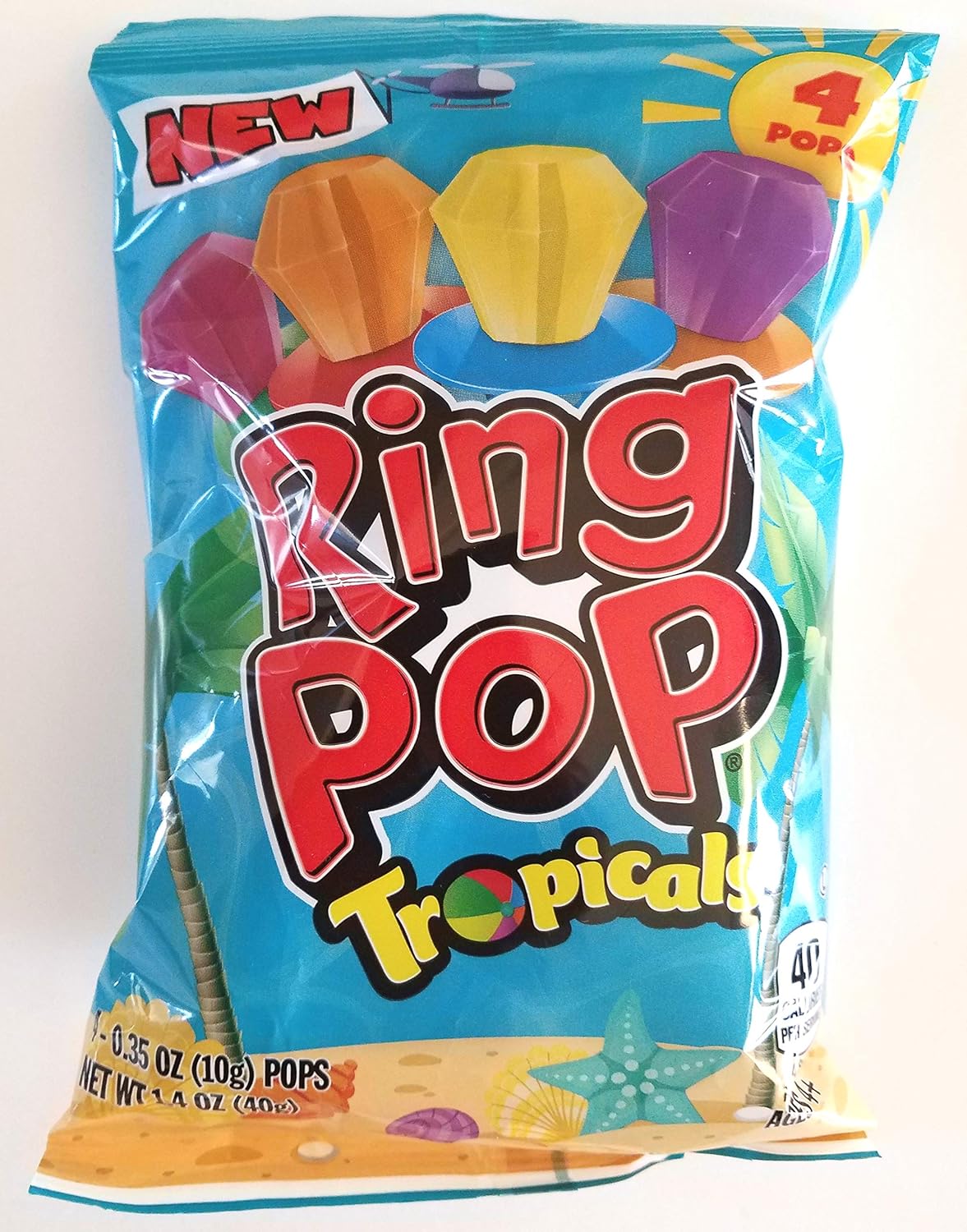 Amazon.com : Ring Pop (1 Bag) Tropicals Easter Candy - Net Wt. 0.35 oz ...