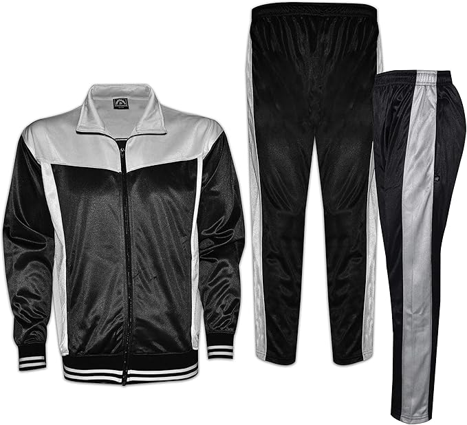 Prime Sports Men's Tracksuit Set Athletic Full Zip Casual Sports ...