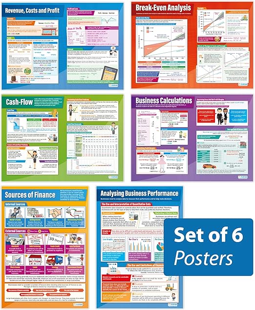 Amazon.com: Accounting and Finance Posters - Set of 6 | Business ...